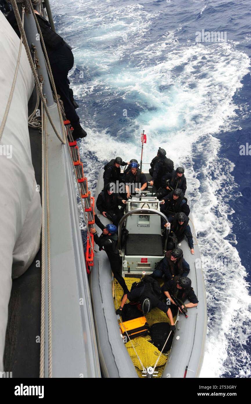 Canadian VBSS, Pearl Harbor, RHIB, RIMPAC 2010, U.S. Navy, VBSS Stock ...