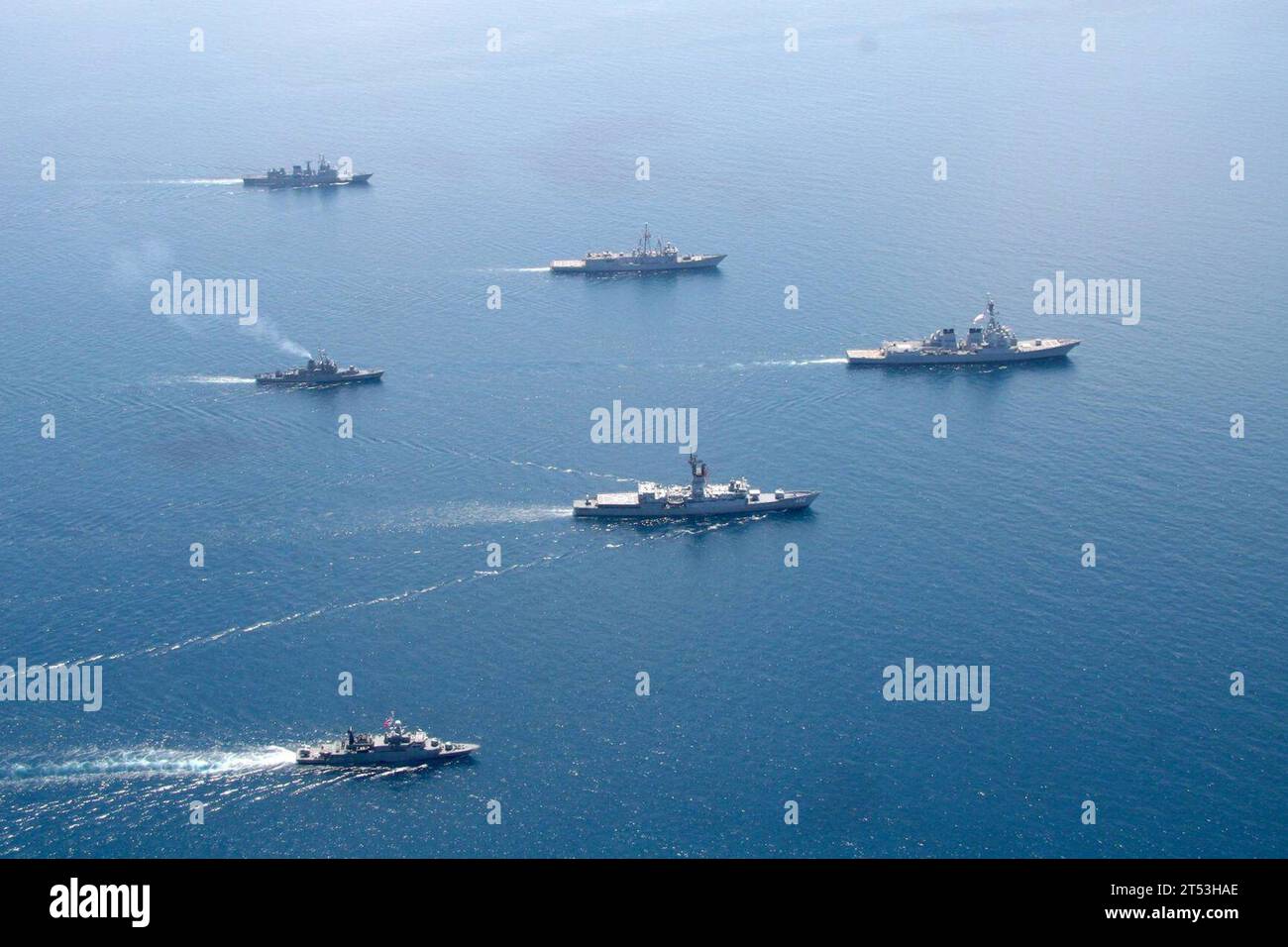 CARAT Thailand 2011, formation of ships, gulf of thailand, Navy , Royal ...