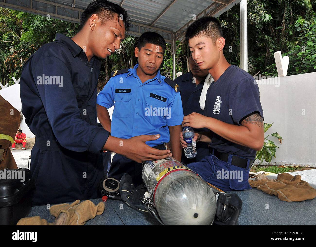 CARAT 2010, Lumut Naval Base, Malaysia, SCBA, U.S. Coast Guard cutter ...