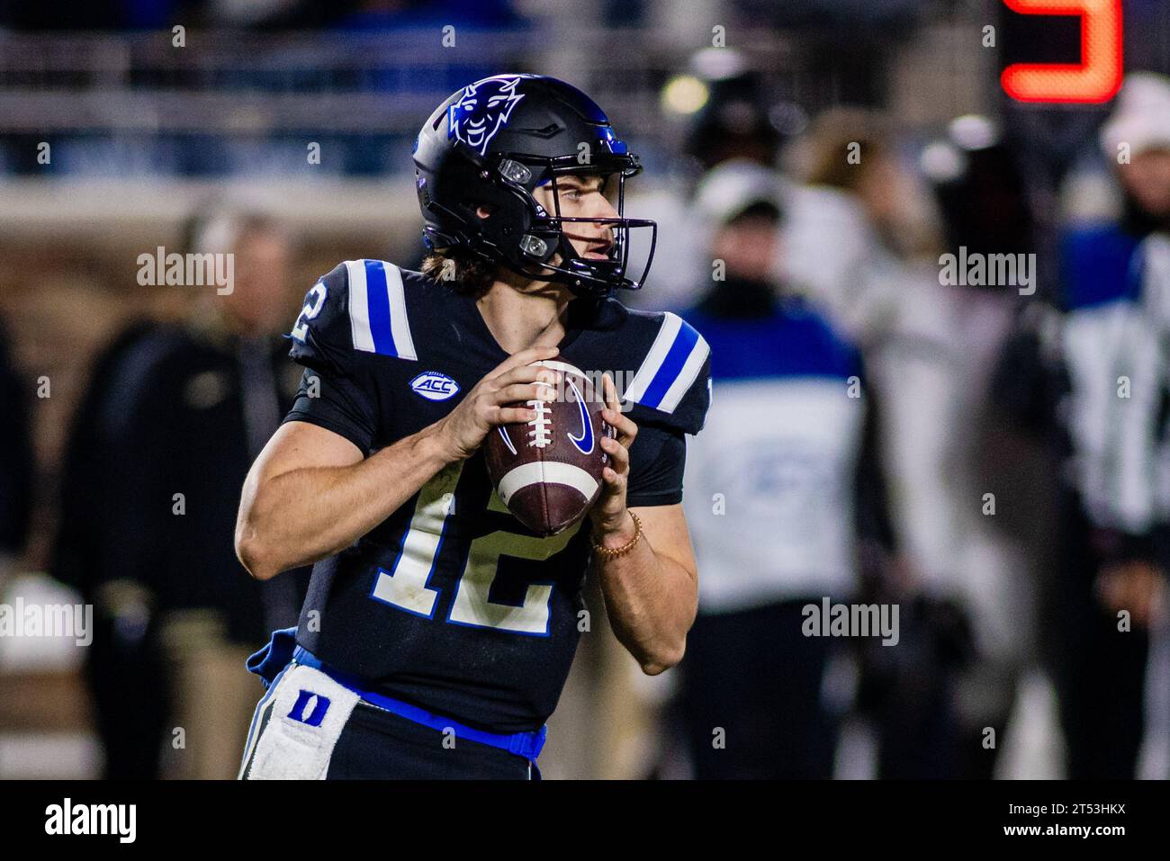 Durham, NC, USA. 2nd Nov, 2023. Duke Blue Devils quarterback Grayson ...