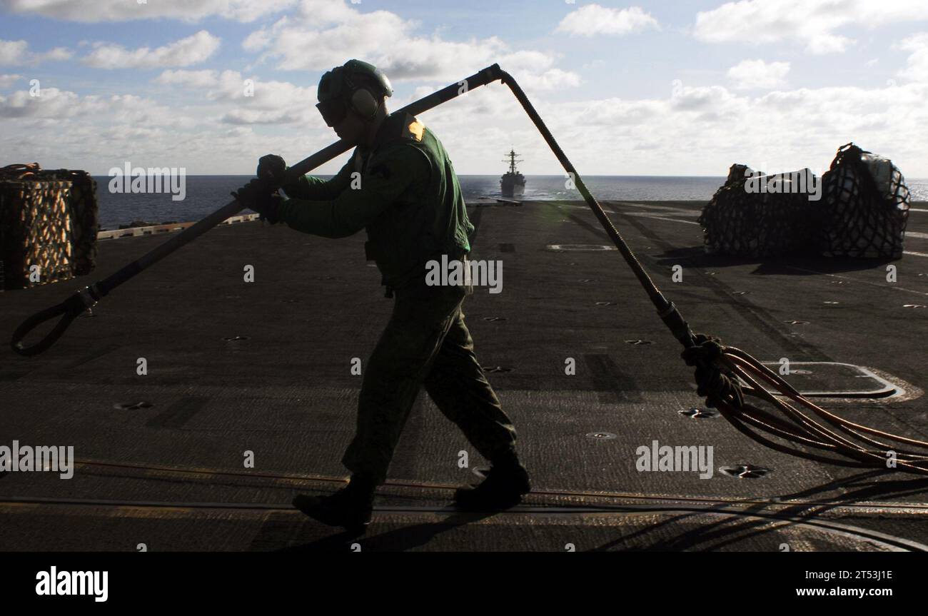 cargo, flight deck, Helicopter Sea Combat Squadron (HSC) 8, MH-60S Sea ...