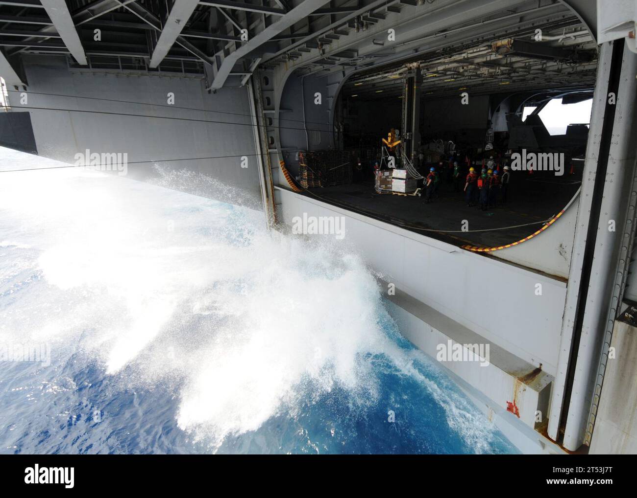 CARIER, HANGAR BAY, seas Stock Photo - Alamy