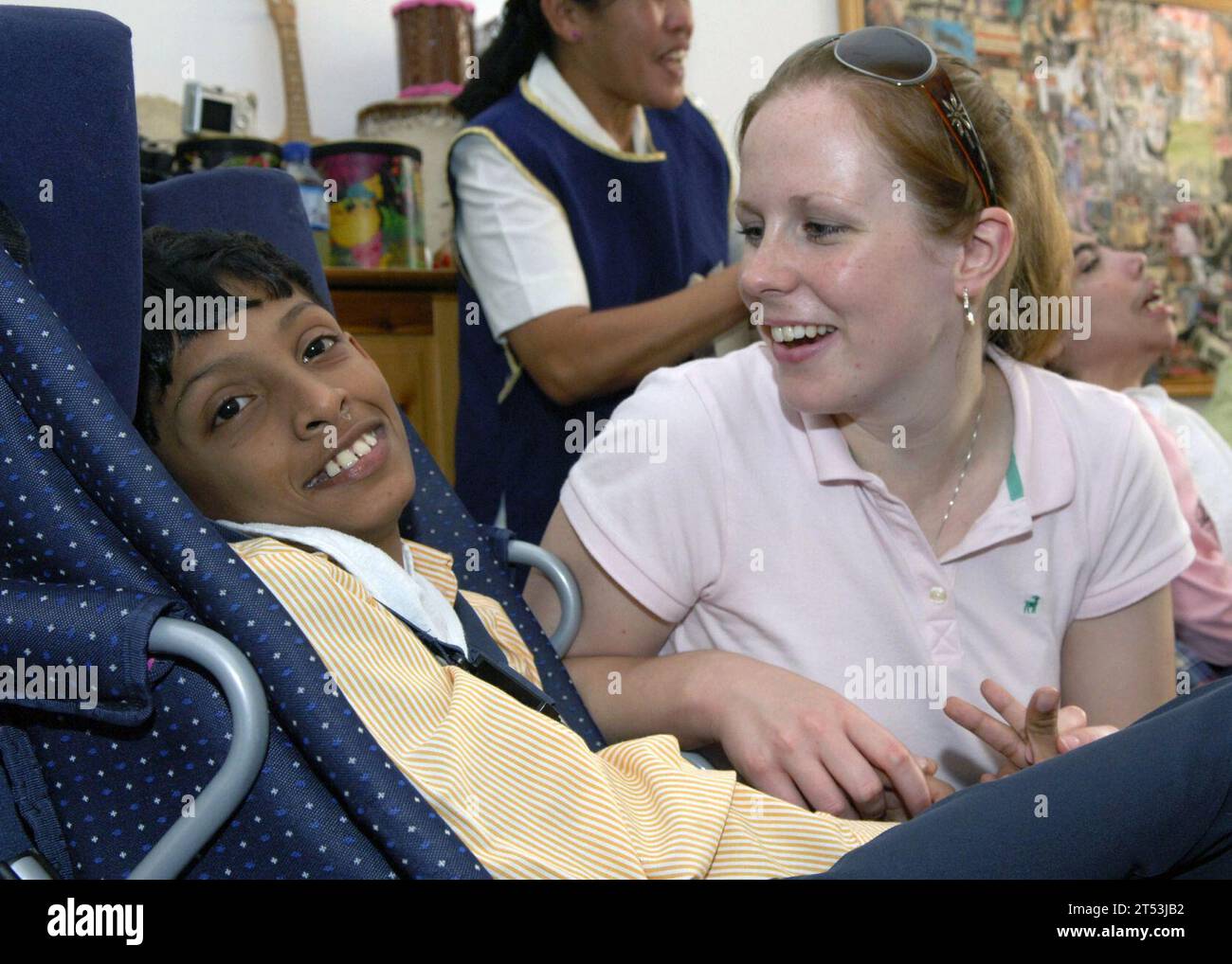 Carrier Air Wing (CVW) 1, community relations project, Dubai, Dubai Center for Special Needs ...