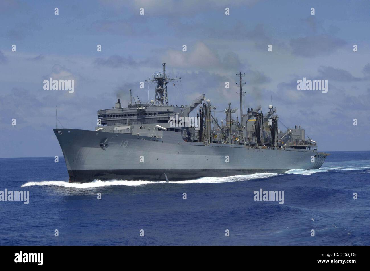 Carrier Air Wing (CVW) 11, REPLENISHMENT AT SEA, USS Nimitz Stock Photo ...