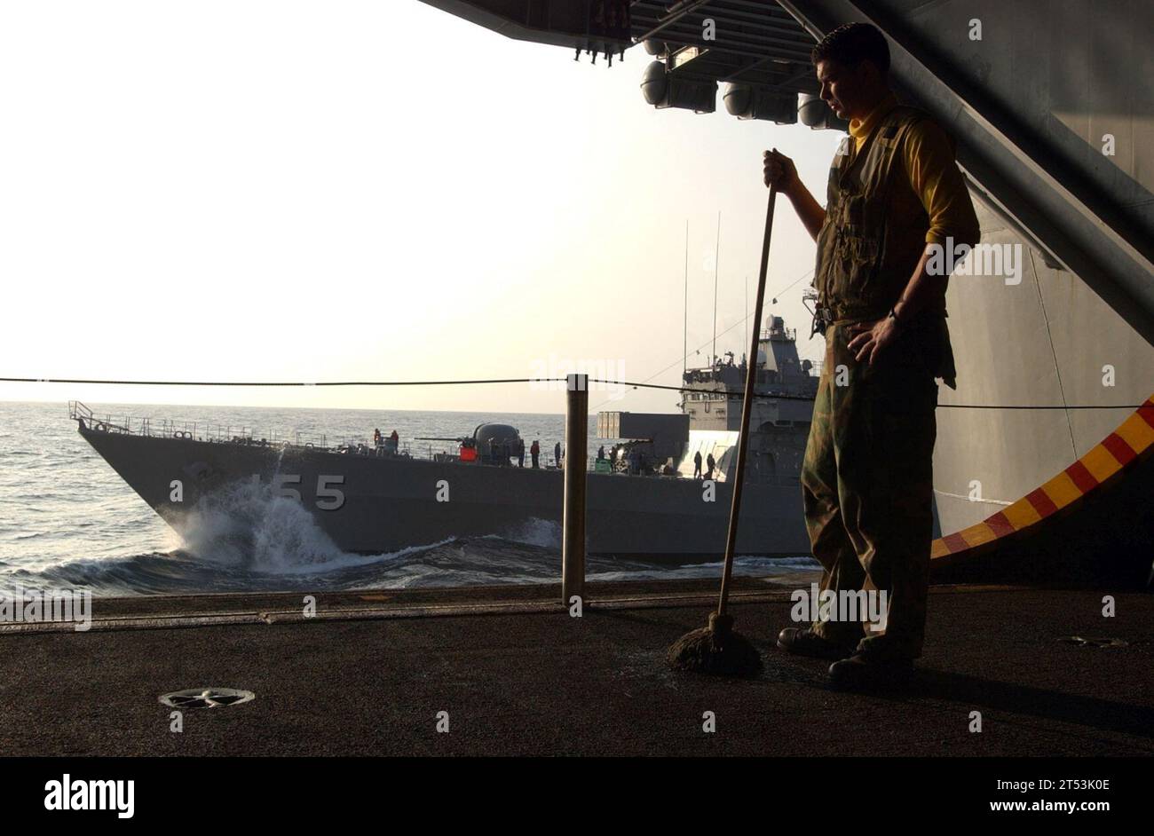 Carrier Air Wing Fourteen (CVW-14), fueling at sea (FAS), JS Myoko (DDG ...