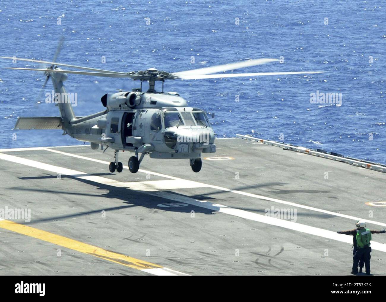 carrier landing, CVN 77, Flight Deck Operations, helicopter, Helicopter ...