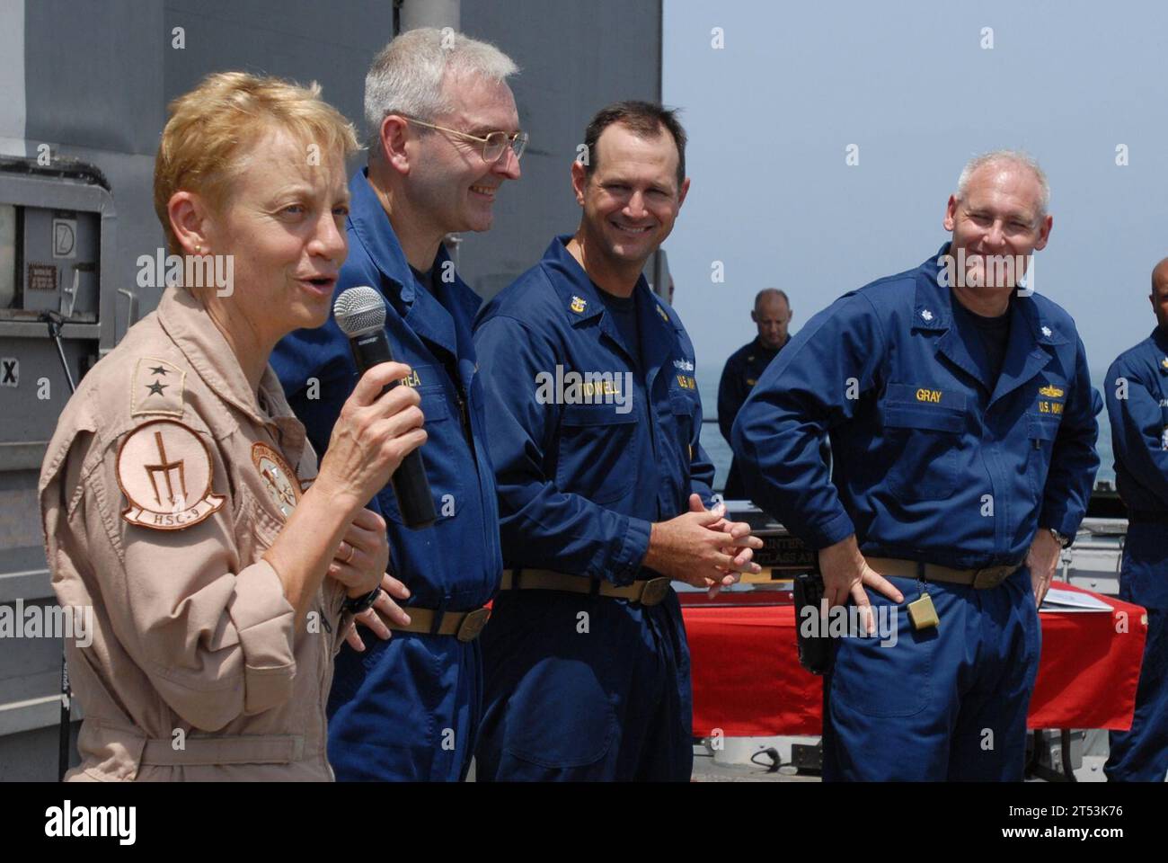Carrier Strike Group (CSG) 2, Commander, GULF OF OMAN, Rear Adm. Nora W ...