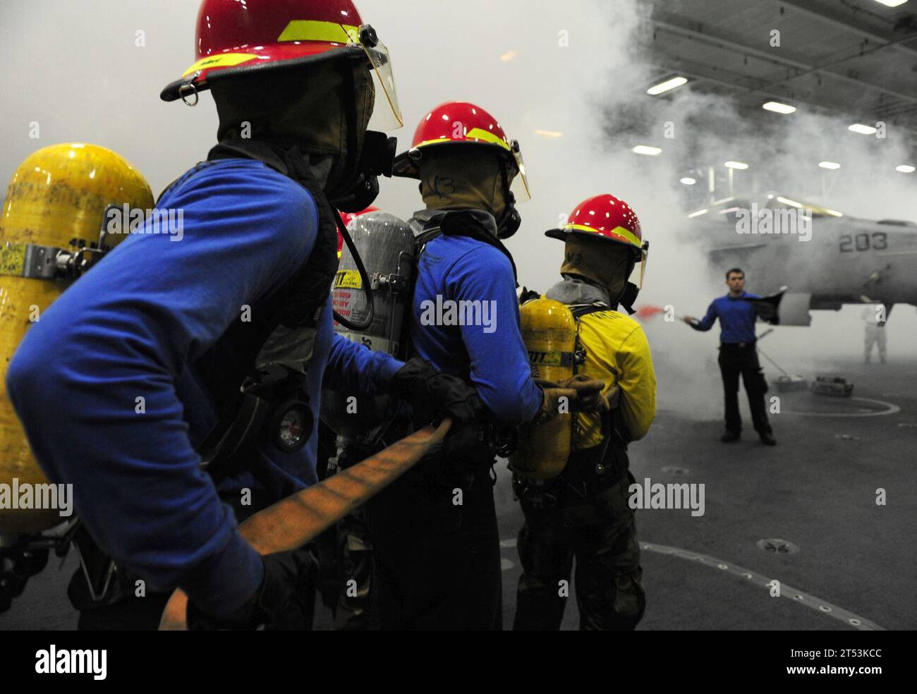 Carrier Strike Group, cvn 74, Damage Control, firefighting, flight deck ...