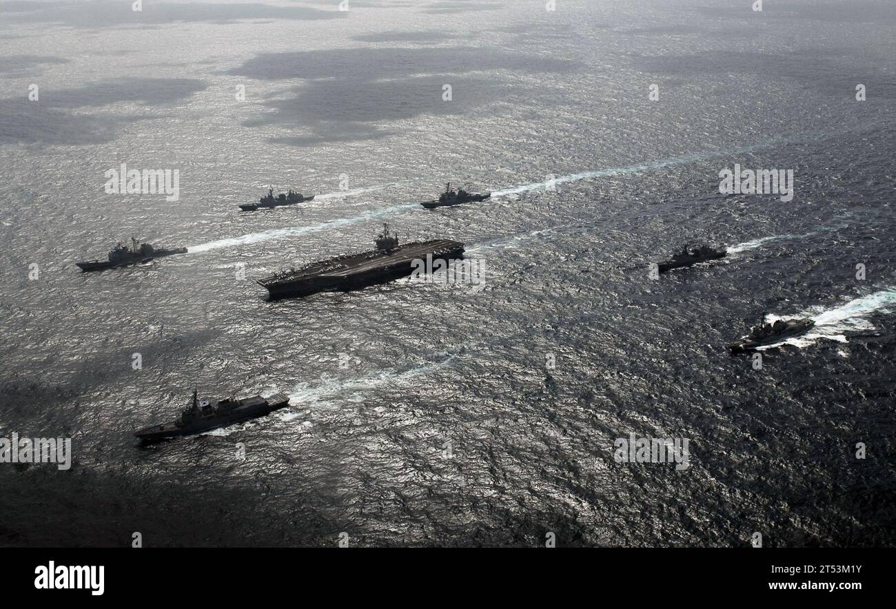 Carrier, foreign, formation, ships Stock Photo - Alamy