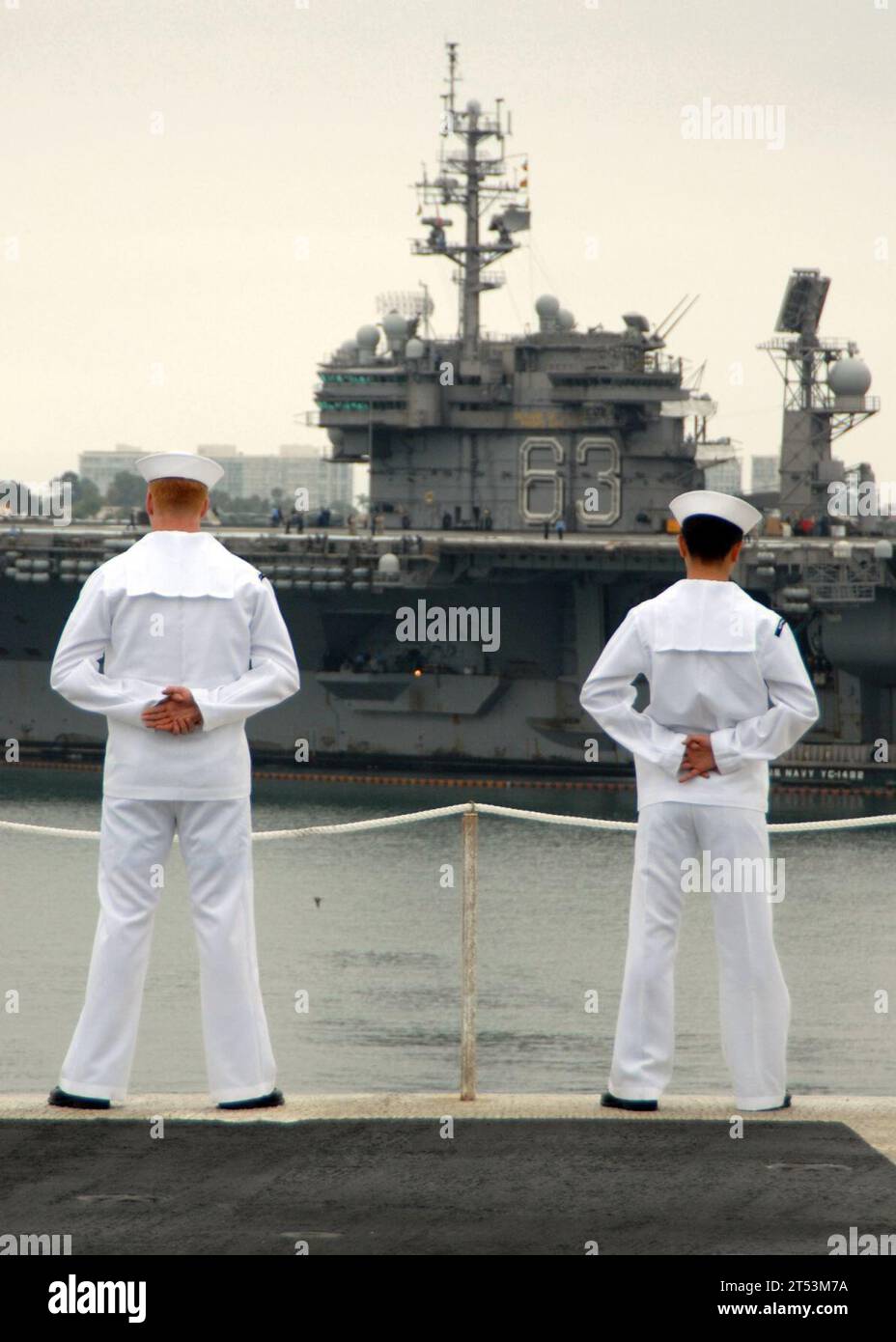 Carrier, man the rails, people Stock Photo - Alamy