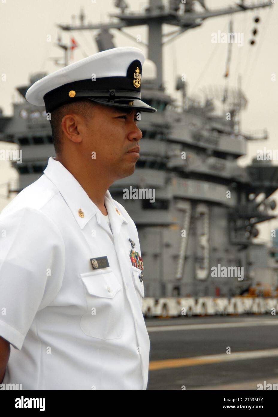 Carrier, man the rails, people Stock Photo - Alamy