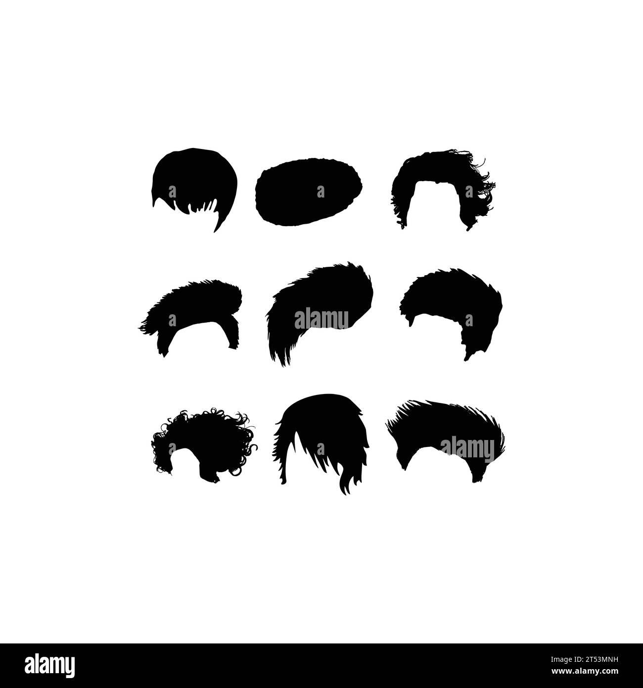 Man Hair Set Collection Design Royalty Free Vector Image Stock Vector Image And Art Alamy