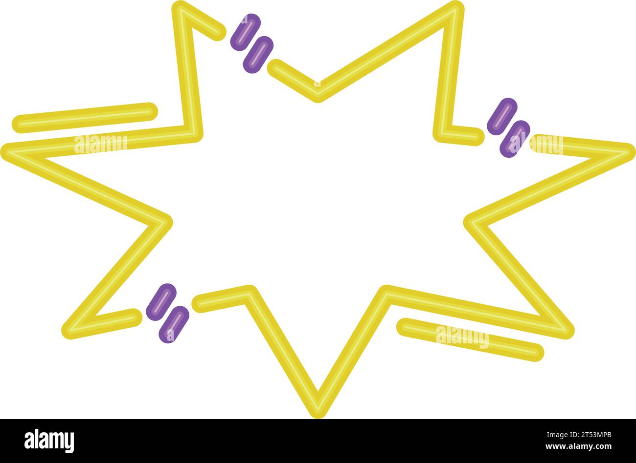 neon shape star Stock Vector Image & Art - Alamy