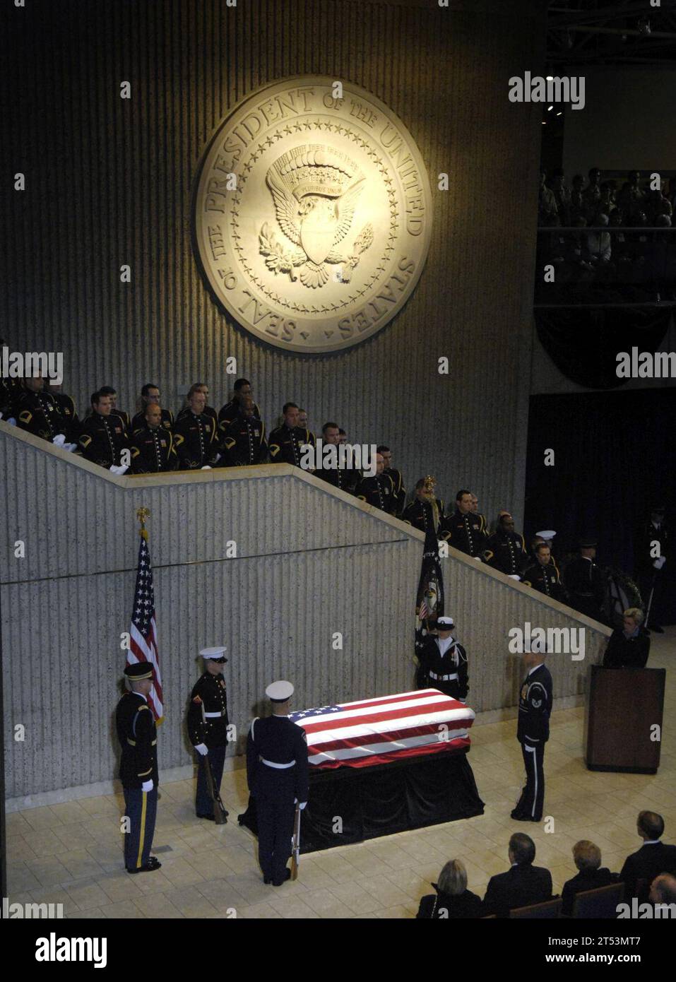 Casket, Former President Gerald R. Ford, funeral, grand rapids, mich ...