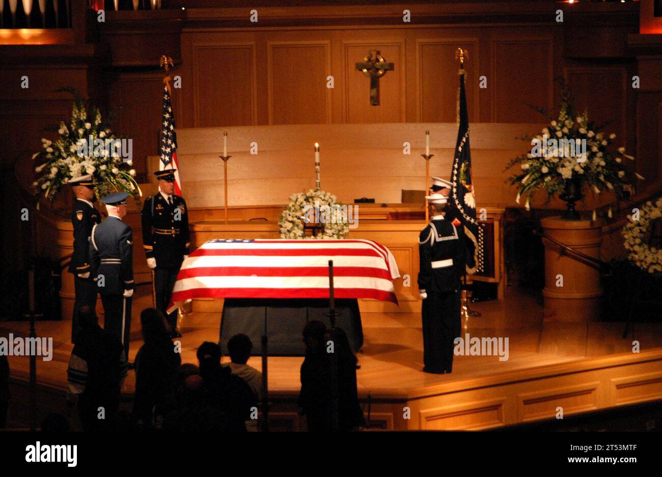 Casket, Honor Guard, memorial, President Ford Stock Photo - Alamy