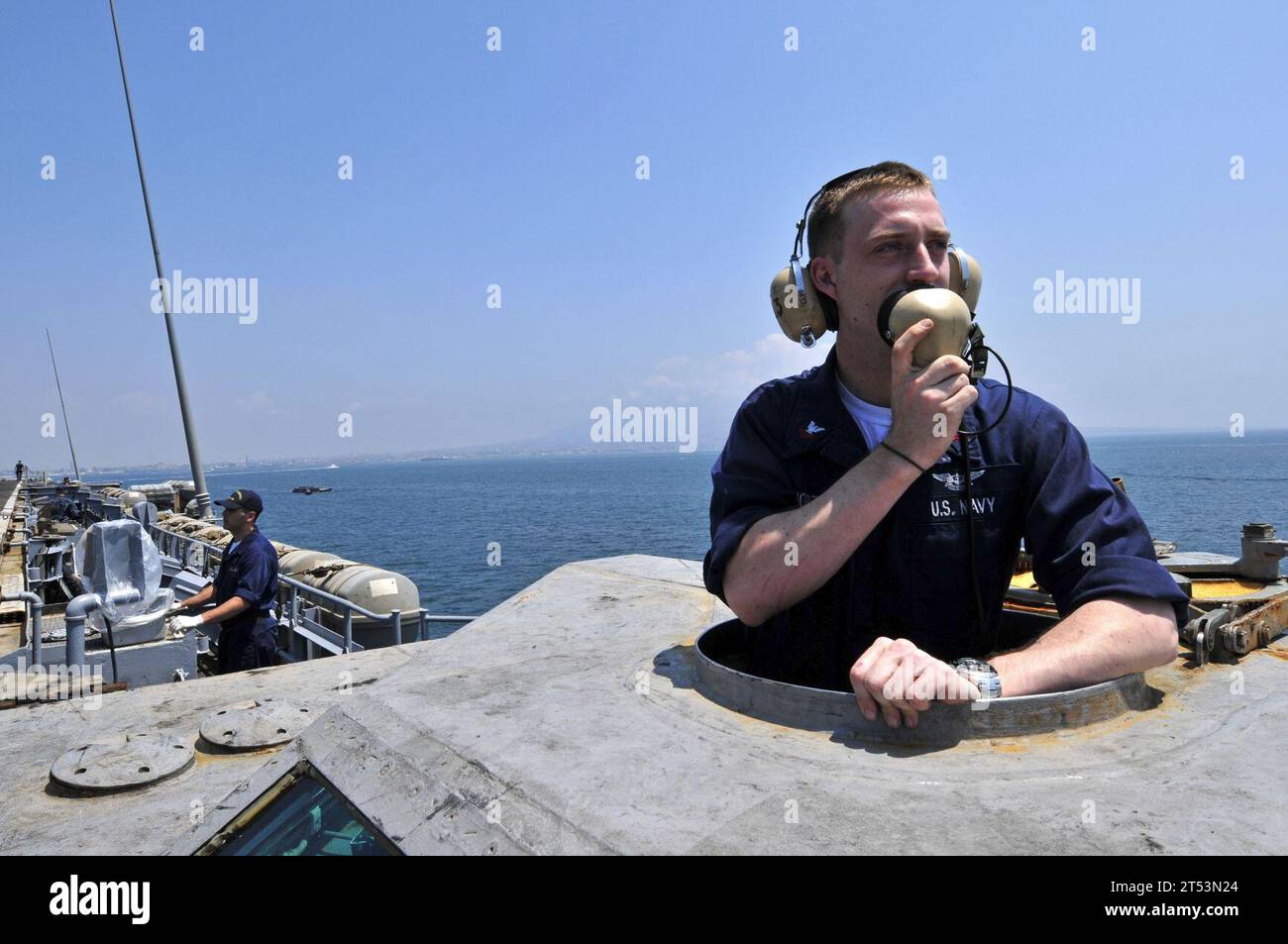 catapult system, communication, Italy, Naples, Sailor, U.S. navy , USS ...