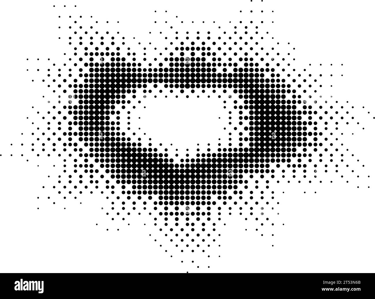 Halftone explosion bubble with texture. Pop art burst in comic style ...