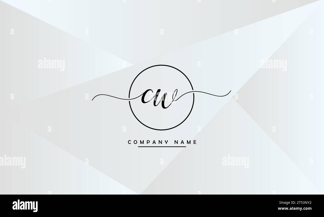 CW, WC Abstract Letters Logo Monogram Stock Vector Image & Art - Alamy