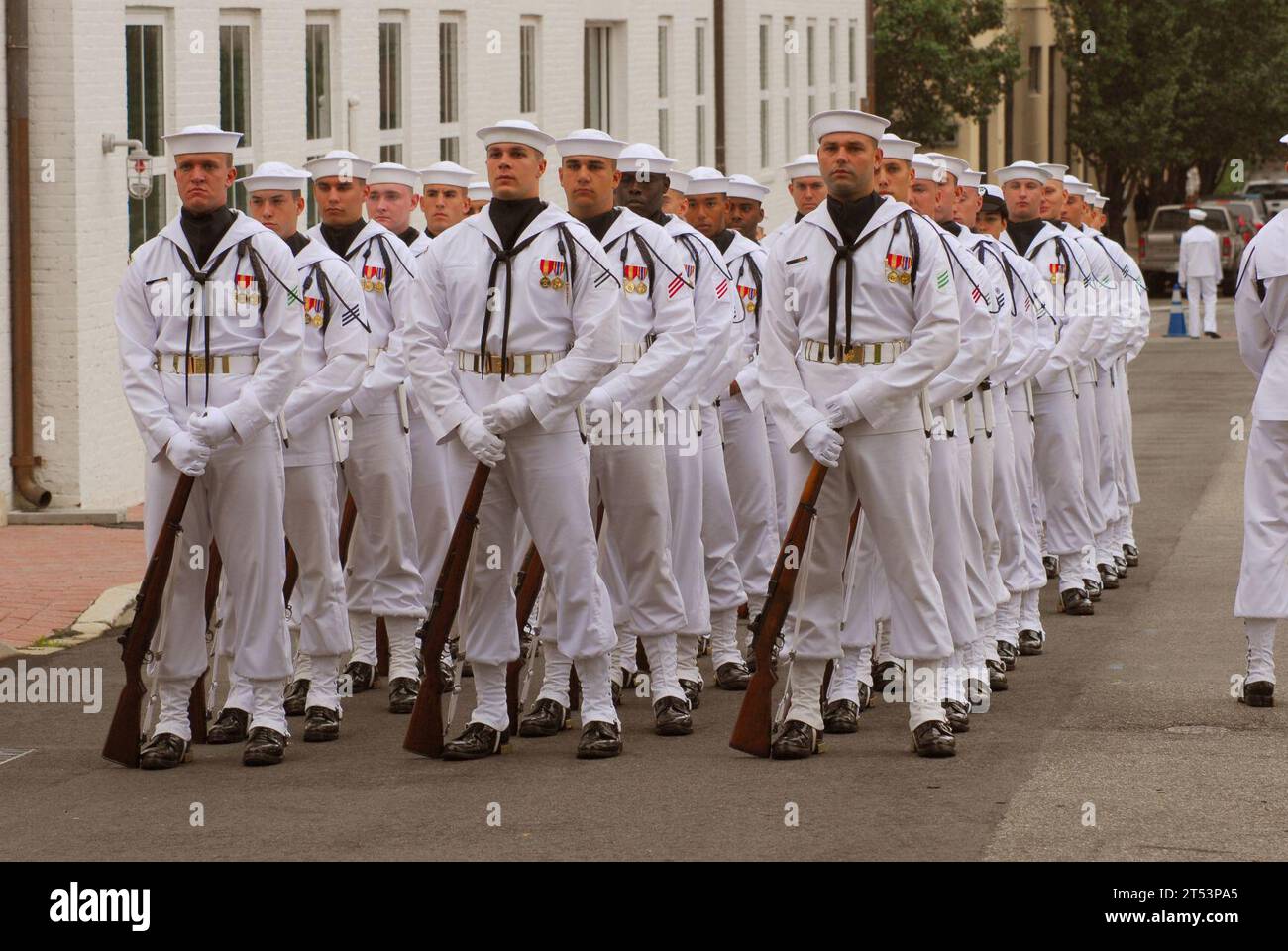 ceremonial honor guard, ceremony, dress whites Stock Photo - Alamy