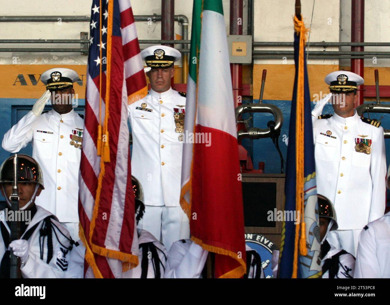 ceremony, change of command ceremony, colors, patrol squadron 5, salute ...