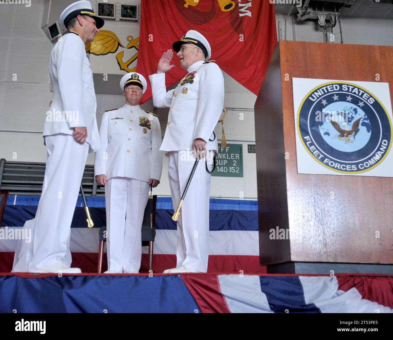ceremony, Change of Command, Chief Stock Photo - Alamy