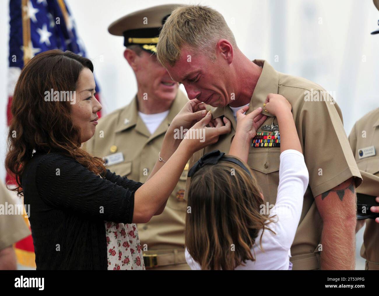 ceremony, chief selects, Fleet Anti-Submarine Warfare, pinning Stock ...