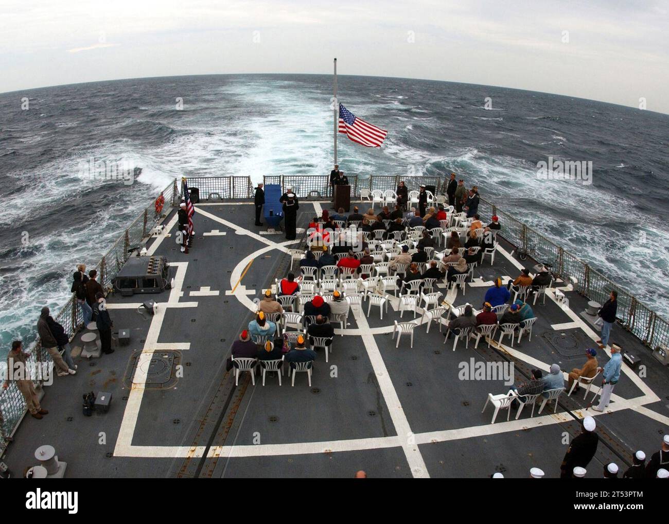 ceremony, DDG 99, flight deck, memorial, pearl harbor attack, people ...