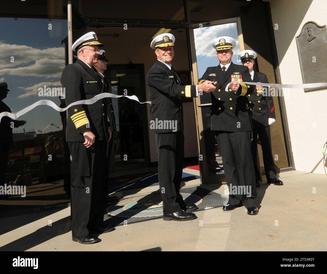 ceremony, Fleet Weather Center Norfolk, ribbon, Sailor, U.S. Navy Stock ...