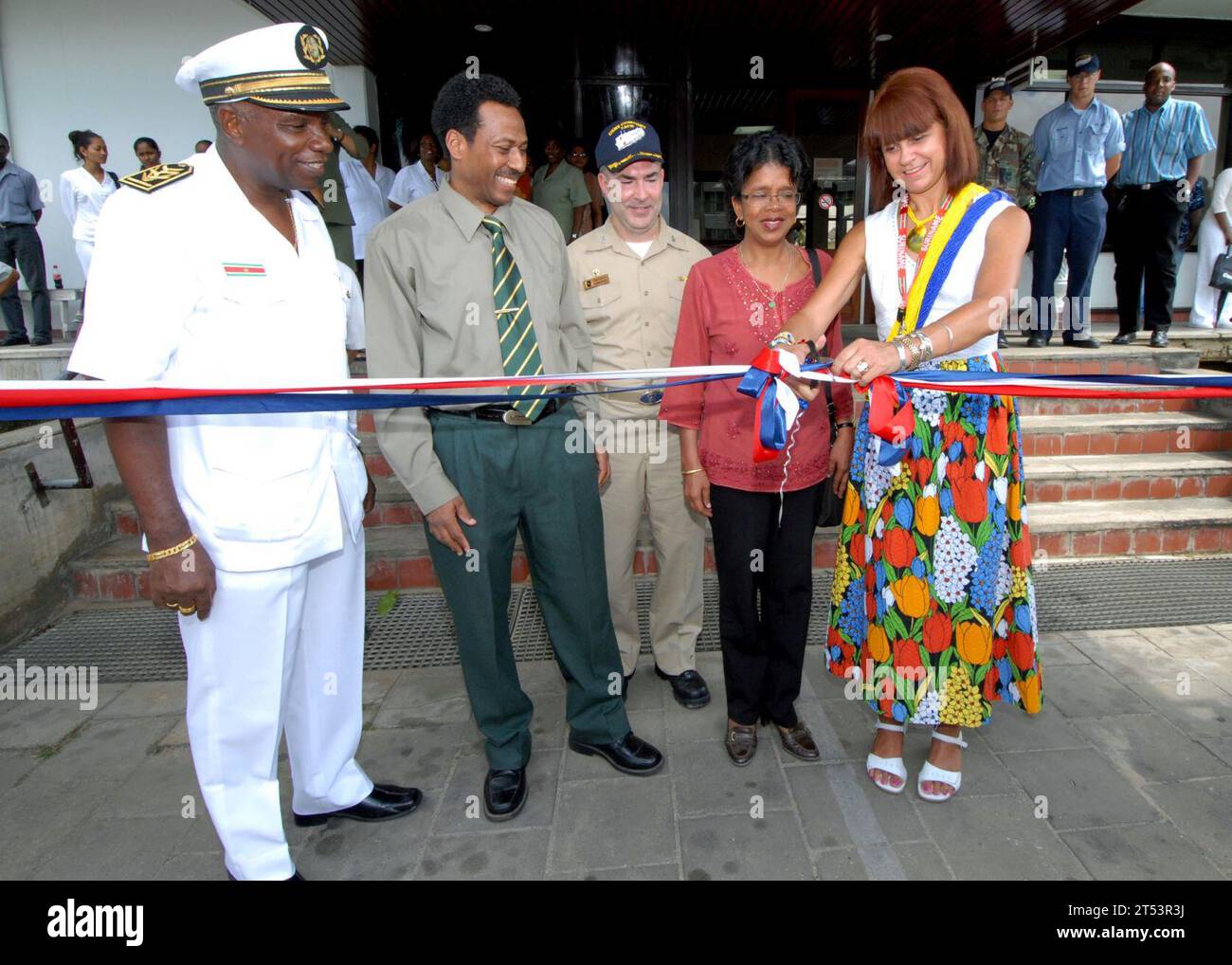 ceremony, foreign, people, ribbon cutting Stock Photo - Alamy