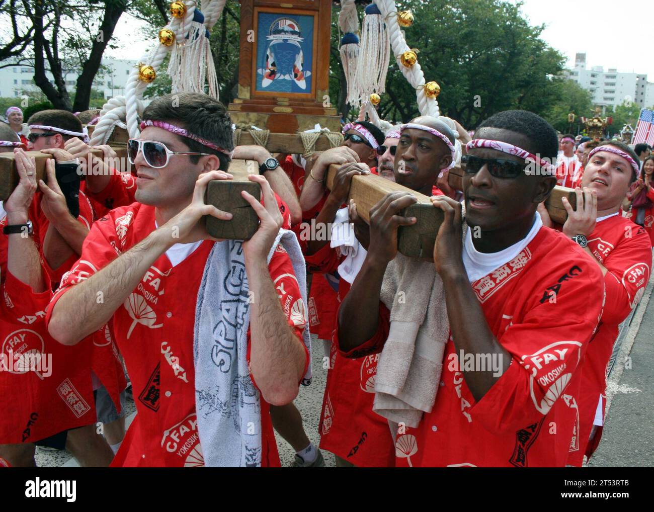 CFAY, Japan, Mikoshi Parade, MWR, U.S. Navy, Yokosuka Stock Photo - Alamy