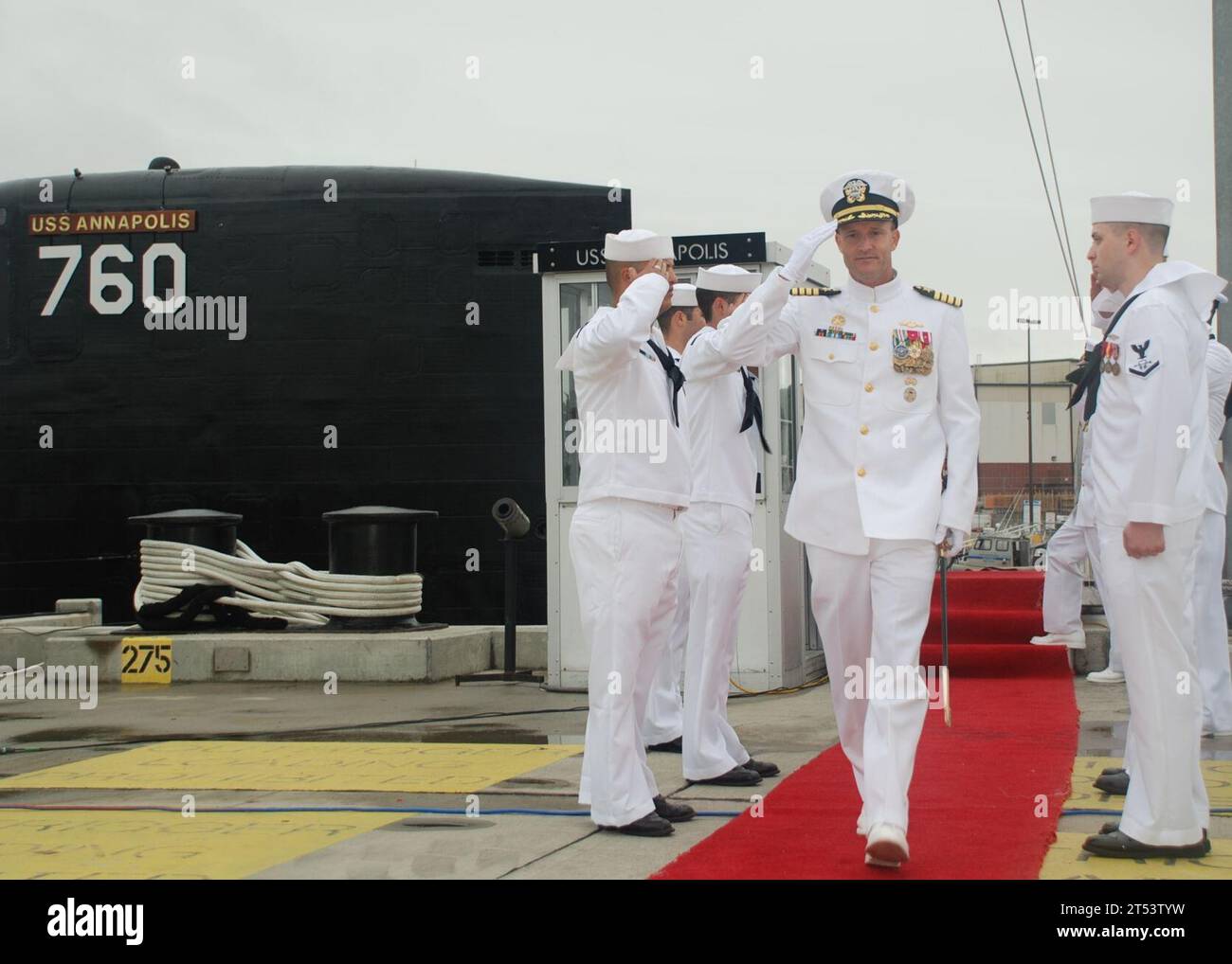 change of command ceremony, Conn., groton, salute, Side Boys, Submarine ...
