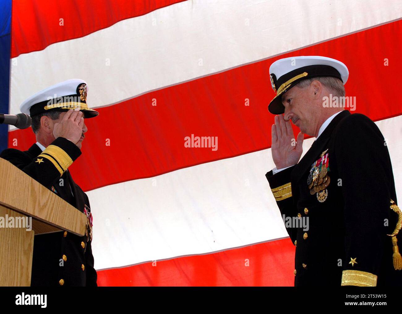 Change of Command, CNRSE Stock Photo - Alamy