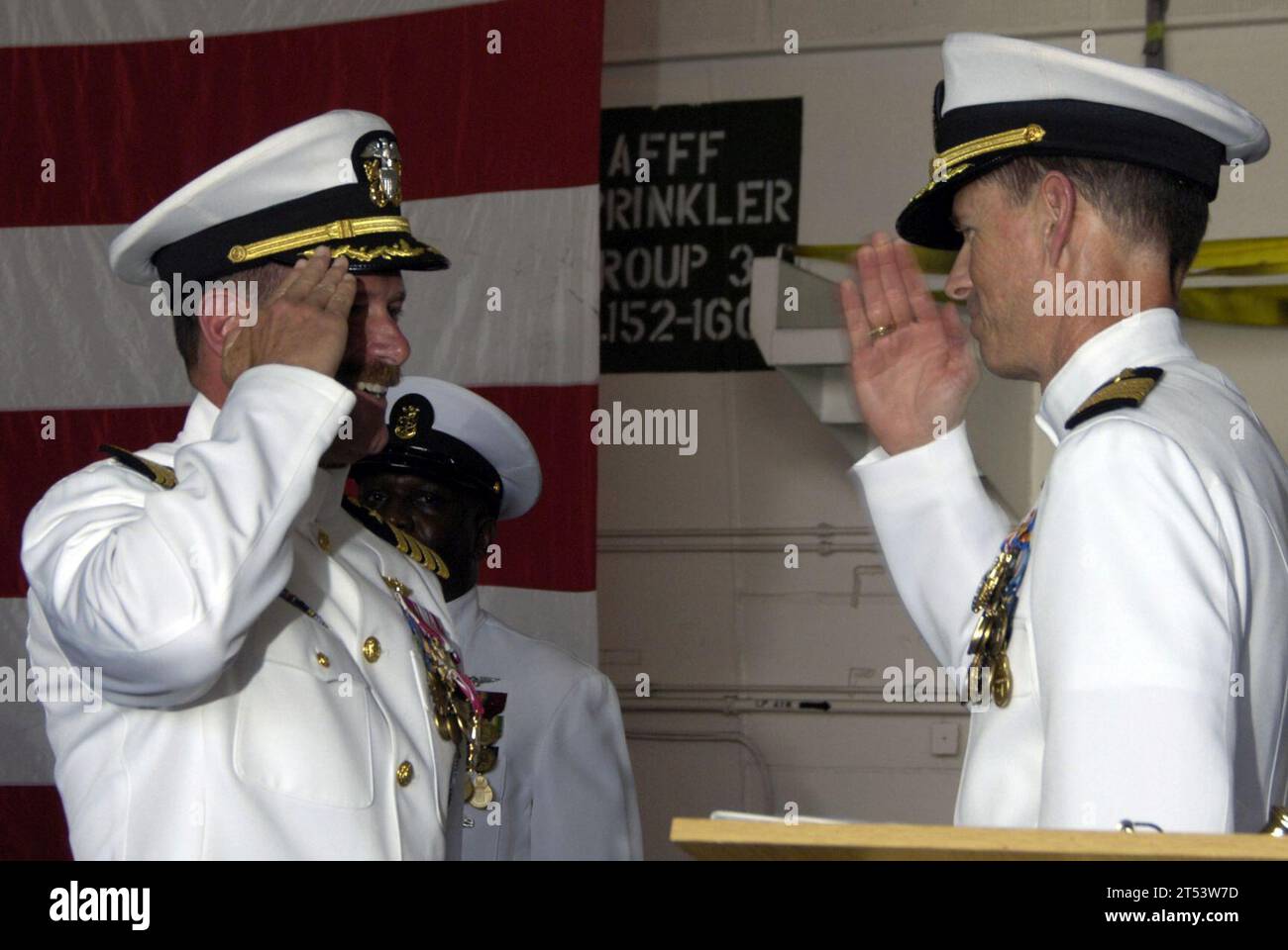 Change of Command, USS Nimitz (CVN 68 Stock Photo - Alamy