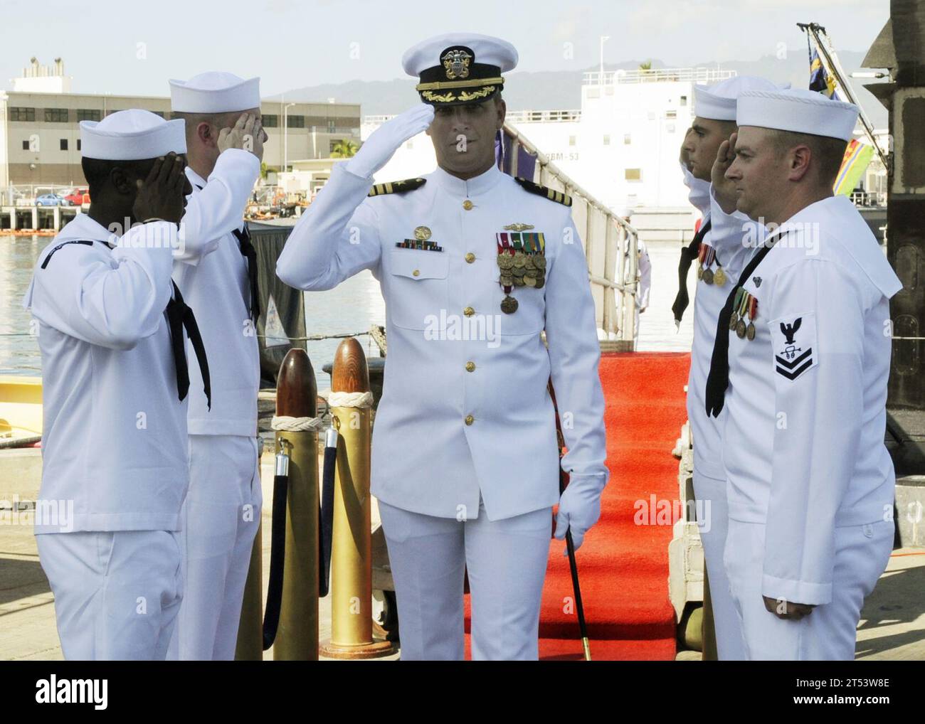 Change of Command, navy, people, Side Boys, U.S. Navy Stock Photo - Alamy