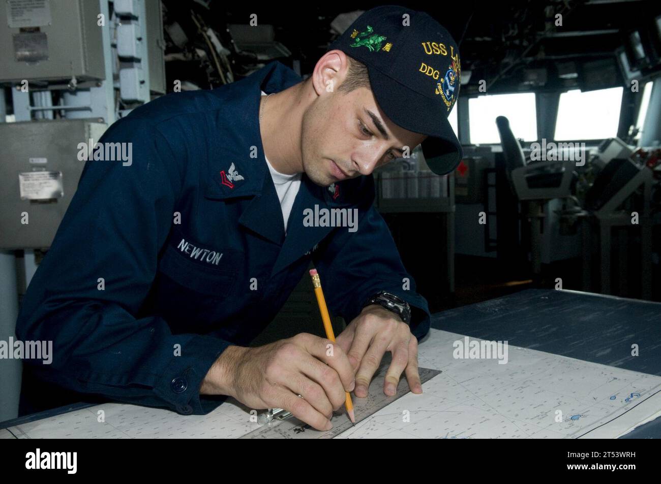 chart, ddg 82, Guided-Missile Destroyer, Lassen, Map, Pacific Ocean ...
