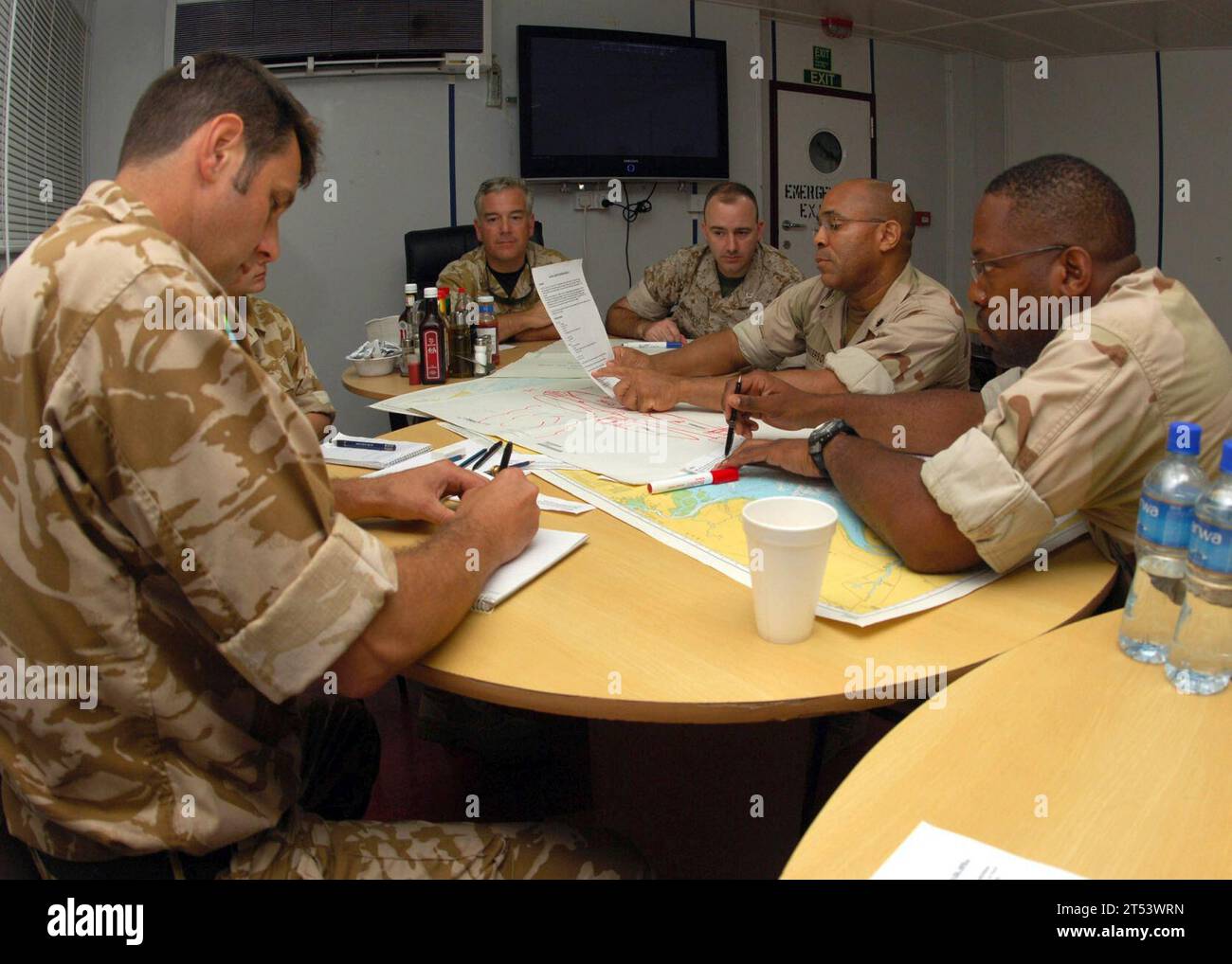 charts, Foreign military, meeting, ocean 6, people Stock Photo - Alamy