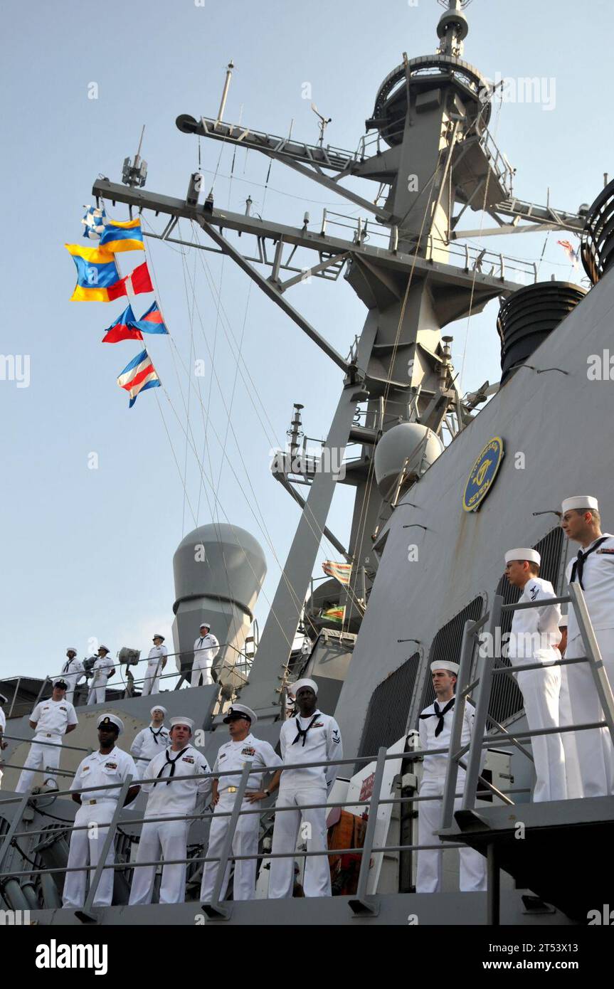 Chennai, India, Indian Navy, man the rails, port visit, tour, U.S. 7th ...