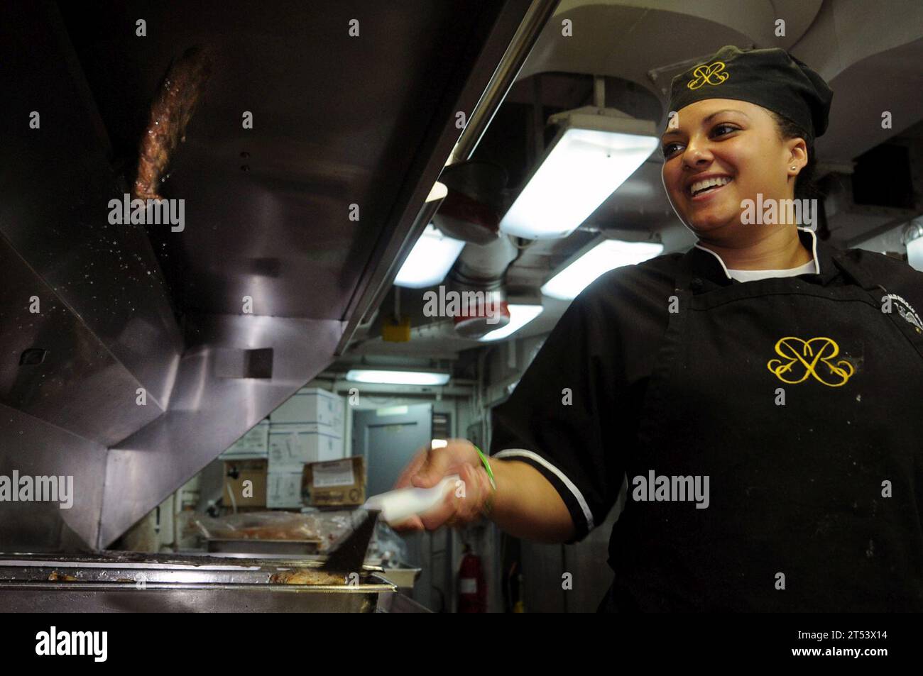 Chef, cook, cooking, food, galley, hamburger, navy, people, U.S. Navy ...