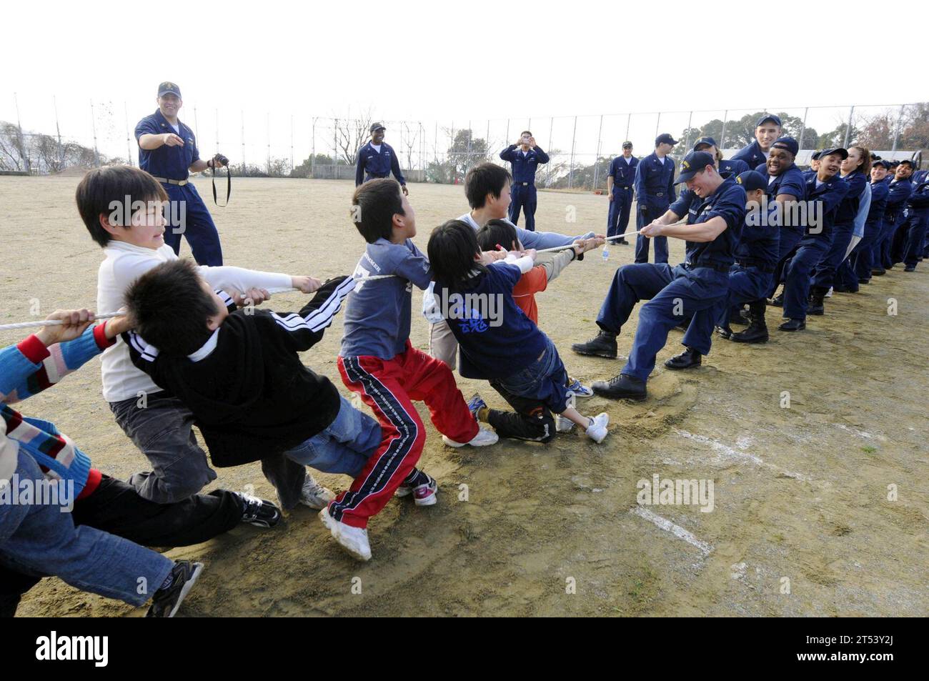 children, community relations, COMREL, Nagasaki, Sailors Stock Photo ...