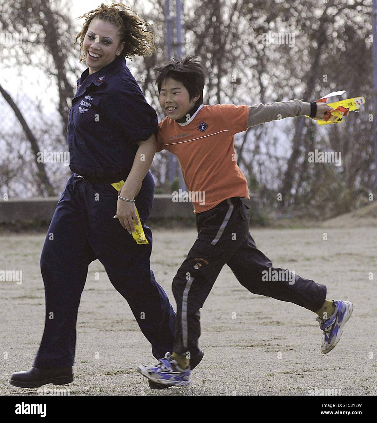 children, community relations, COMREL, Nagasaki, Sailors Stock Photo ...