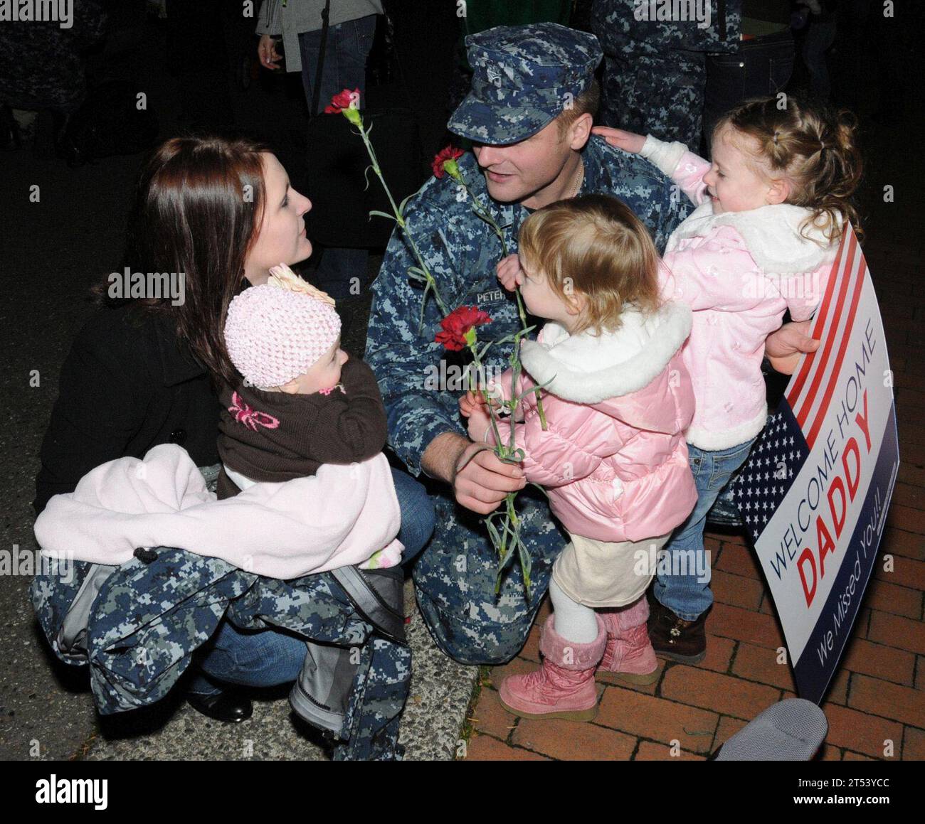 children, family, female, FLOWER, Sailor, U.S. Navy, USS Michigan (SSGN ...