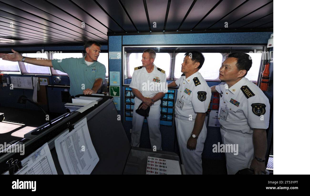 Chile, china, interpretor, People's Liberation Army Navy Rear Adm. Zhao ...