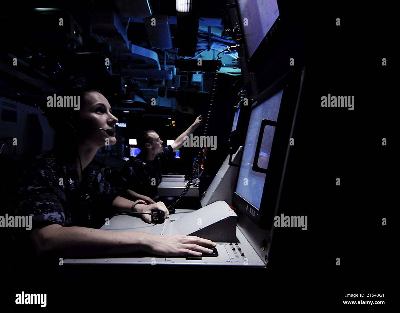CIC, female, missile control, people Stock Photo - Alamy