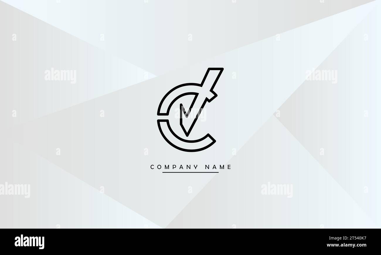 CV, VC Abstract Letters Logo Monogram Stock Vector Image & Art - Alamy