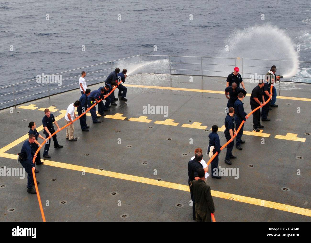 CIVILIAN MARINERS, firefighting, hose handling, navy, Sailors ...