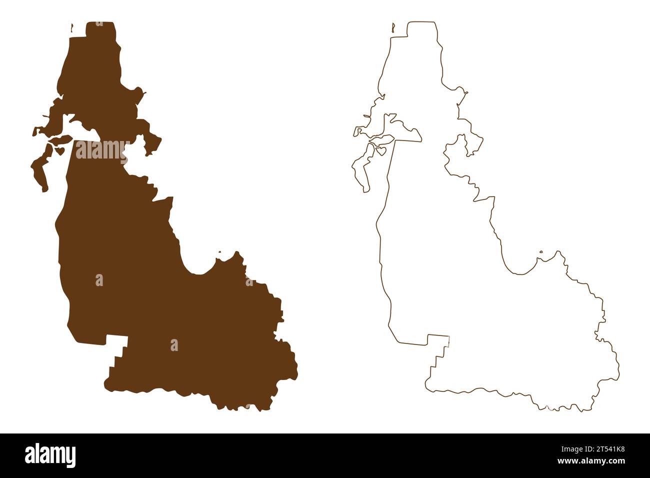 Shire of Cook (Commonwealth of Australia, Queensland state) map vector ...