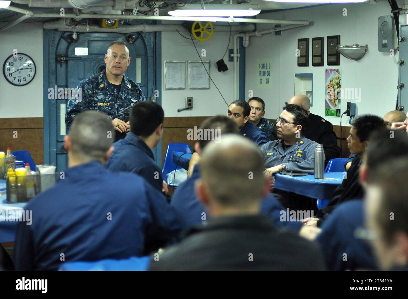 CMC, command master chief, CTF 70, Guided-missile cruiser, leadership ...