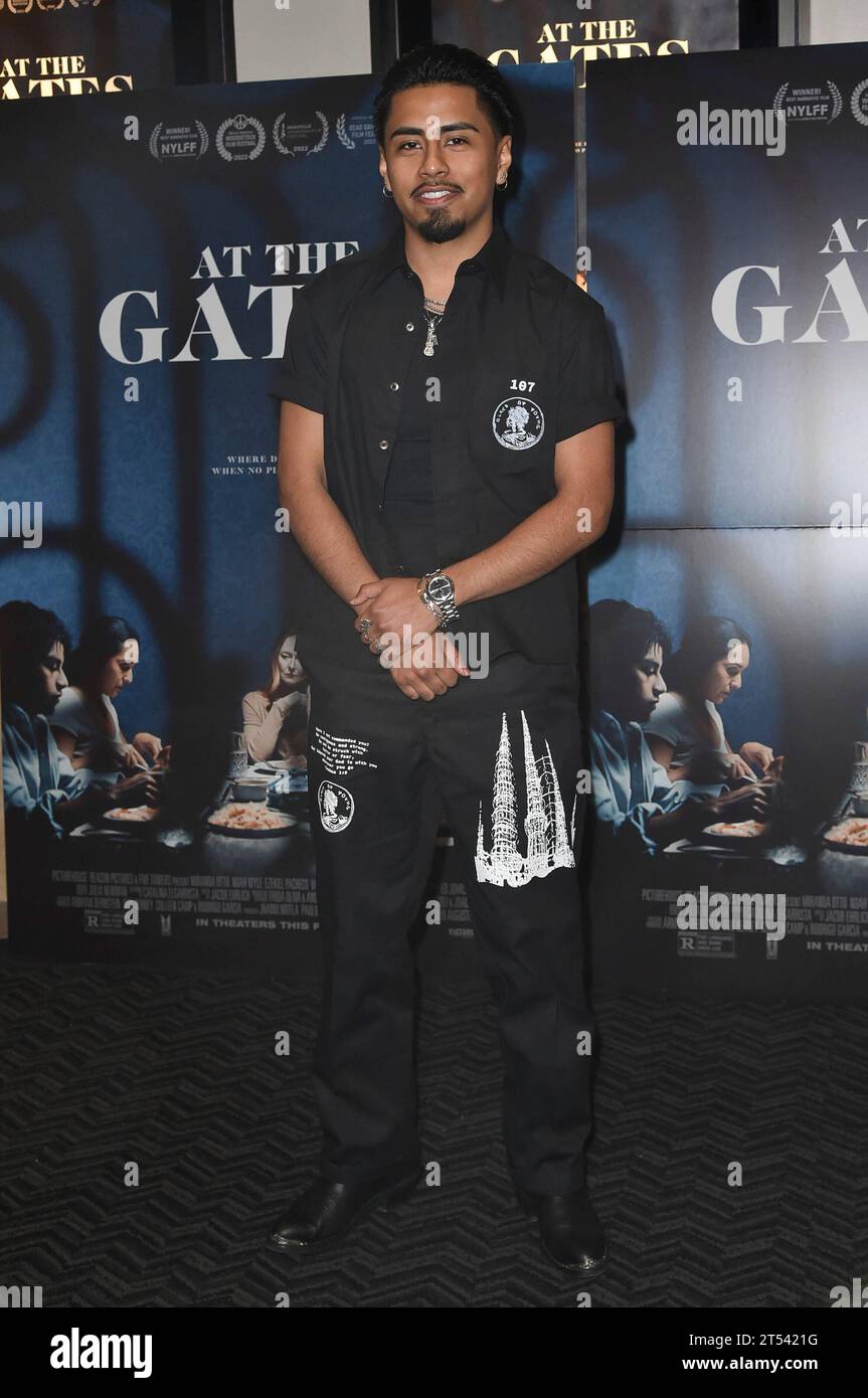 Ezekiel Pacheco attends the premiere of "At the Gates" on Thursday, Nov ...