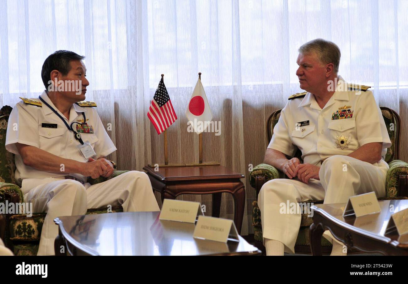 CNO, Foreign military, Japan, JMSDF, people, vip Stock Photo - Alamy
