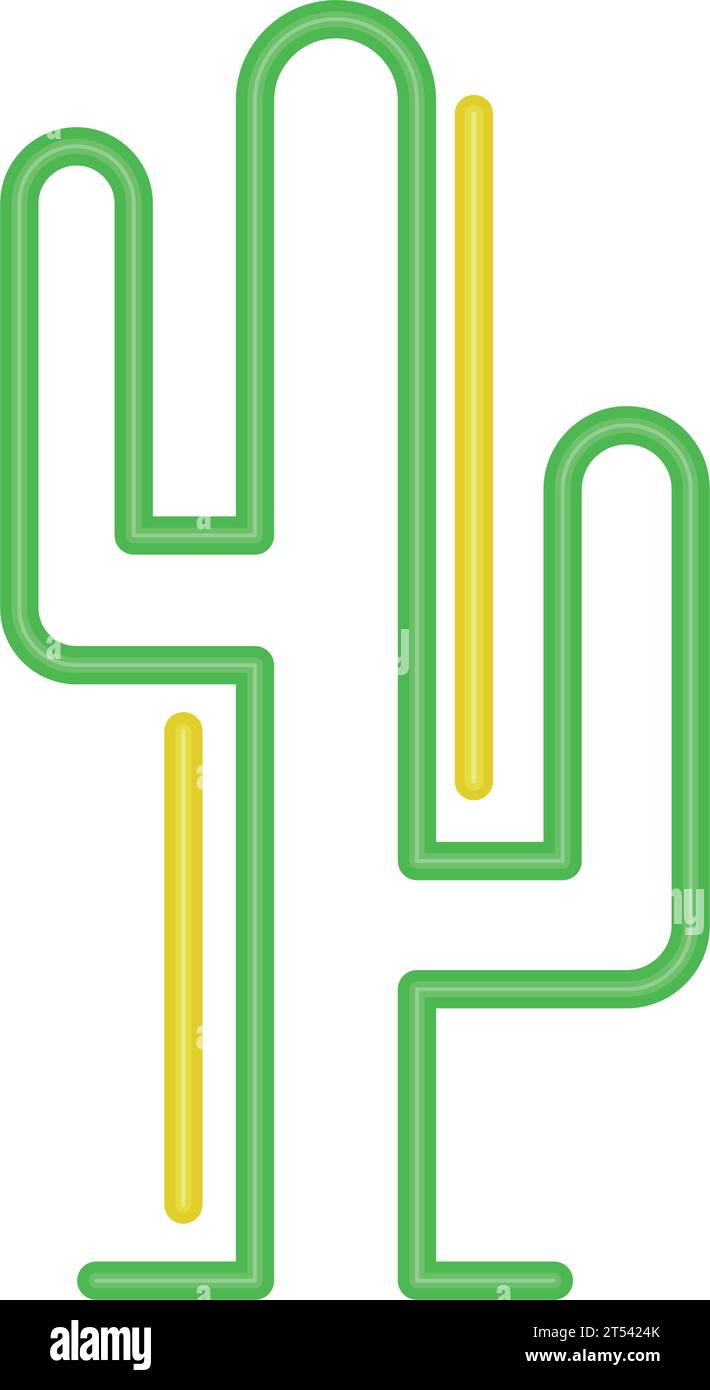 Cactus neon Cut Out Stock Images & Pictures - Alamy